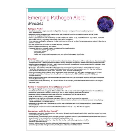 🚨 Emerging Pathogen Alert Measles A Renewed Public Health Threat