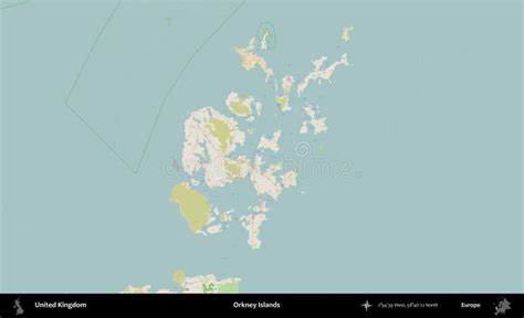 Orkney Islands United Kingdom Openstreetmap French Stock Illustration