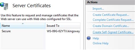 Set Up Iis To Run A Secure Site Locally Https