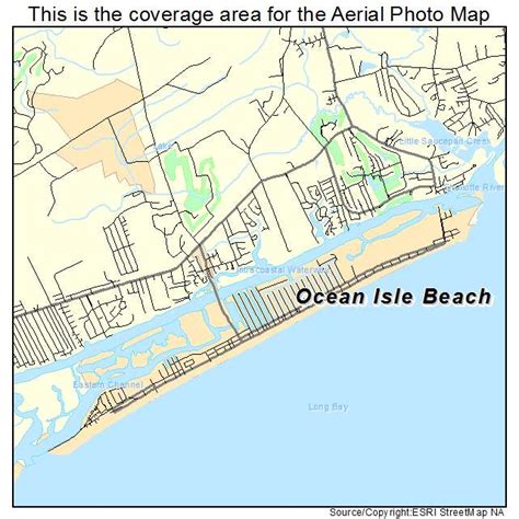 Aerial Photography Map Of Ocean Isle Beach Nc North Carolina