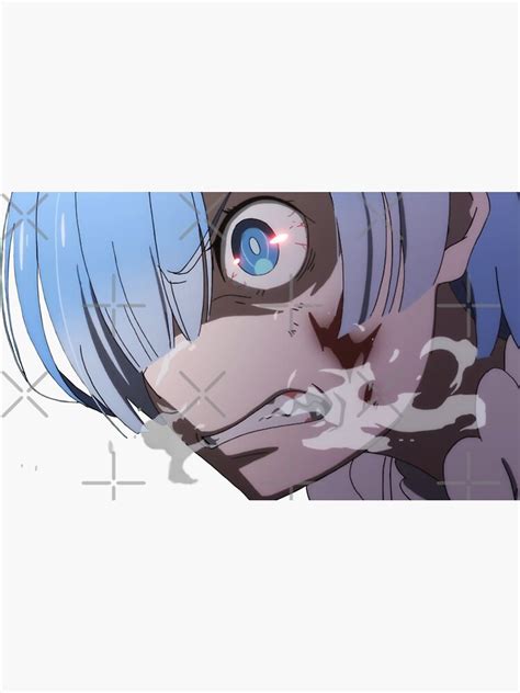 Rezero Oni Rem Sticker By Kuroheartz Redbubble