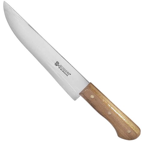 Faca De Churrasco Em Aço Carbono 7 Polegadas Cabo De Madeira Zanline Bazar E Utensílios