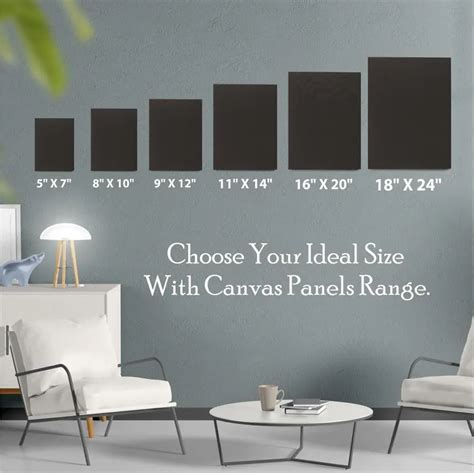 Medium Grain Cotton Canvas Boards 16x20 And 14x18 Inch