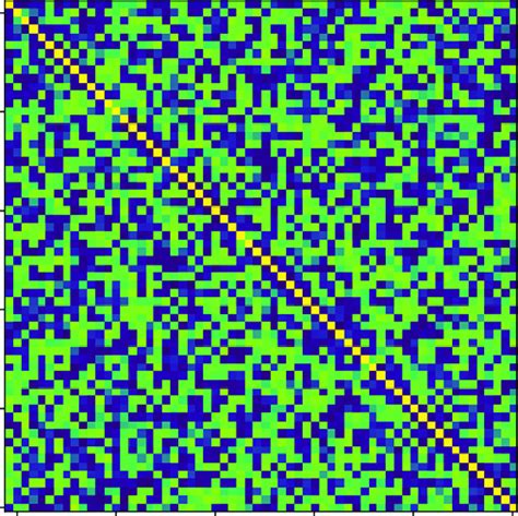 The Angular Power Spectrum Correlation Matrix Constructed From 1000