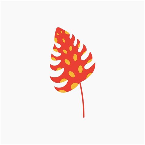 Premium Vector Tropical Leaf Element