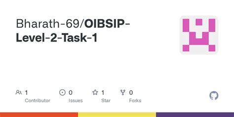 Github Bharath Oibsip Level Task
