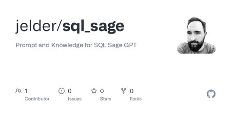 Github Jeldersqlsage Prompt And Knowledge For Gpt Sage
