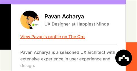Pavan Acharya Ux Designer At Happiest Minds The Org
