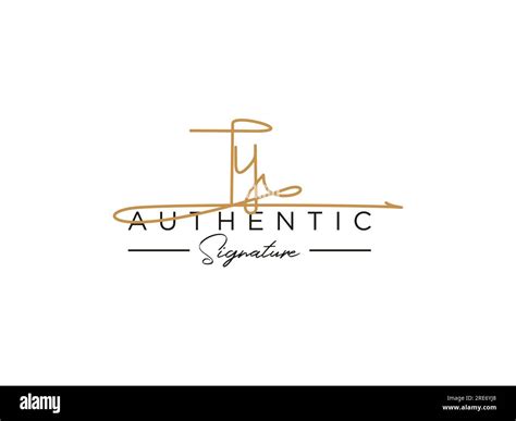 Ty Signature Logo Template Vector Stock Vector Image And Art Alamy