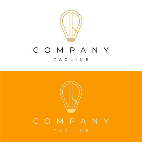 Premium Vector Letter Dq Initial Lamp Solution Bulblight Icon Logo