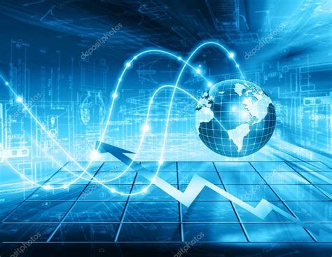 Mejor Concepto de Internet de los negocios globales Globo líneas
