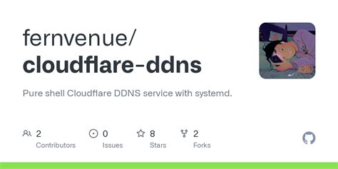 GitHub Fernvenue Cloudflare Ddns Pure Shell Cloudflare DDNS Service With Systemd