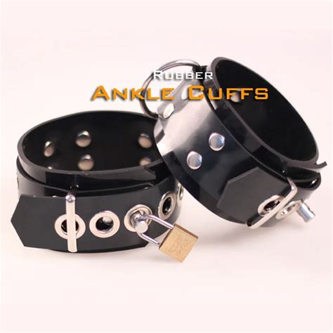 Dm551 100 Natural Latex Pure Handmade Rubber Ankle Cuffs The