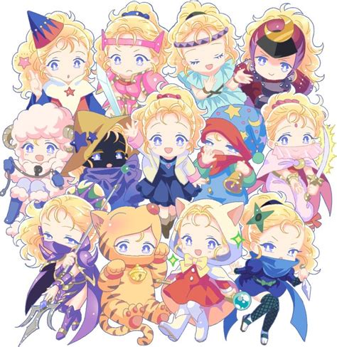 white mage black mage krile mayer baldesion ninja dragoon and 8