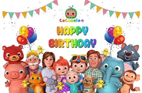Happy Birthday Cocomelon Png Photo