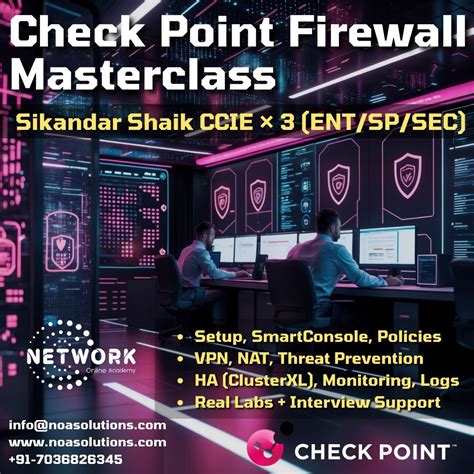 🛡 check point firewall masterclass secure it infrastructure learn