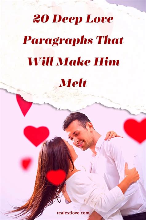 20 Deep Love Paragraphs That Will Make Him Melt Realest Love