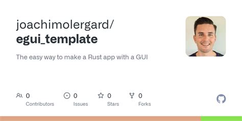 Github Joachimolergardeguitemplate The Easy Way To Make A Rust App With A Gui