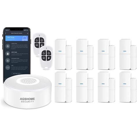 AGSHOME Alarme Maison sans Fil WiFi 11 Kits de Sécurité pour la Maison