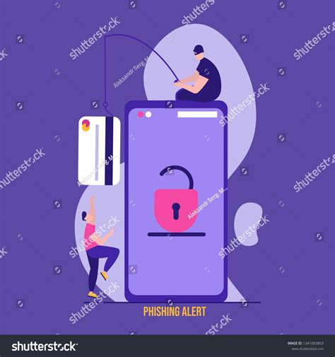Concept Hacker Attack Fraud Investigation Internet Stock Vector