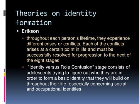 Identity Formation