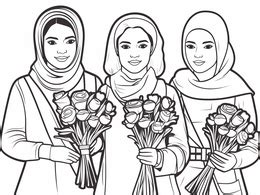 Female Role Models Coloring Page — Free Printable