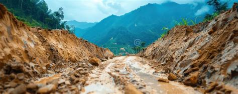 Landslide Risk Emergency Evacuation Needed After Heavy Rains Cause Road Collapse And