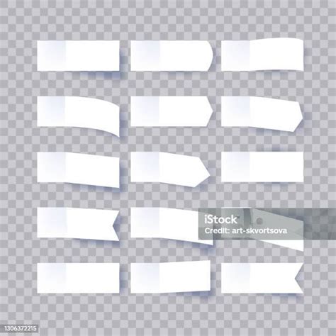 사실적인 끈적 끈적한 노트 모형 투명 한 배경에 고립 된 그림자와 스티커를 게시 그림자가 있는 용지 스티커 테이프 벡터 용지 접착제 테이프 사각형 빈 사무실 공백 0명에