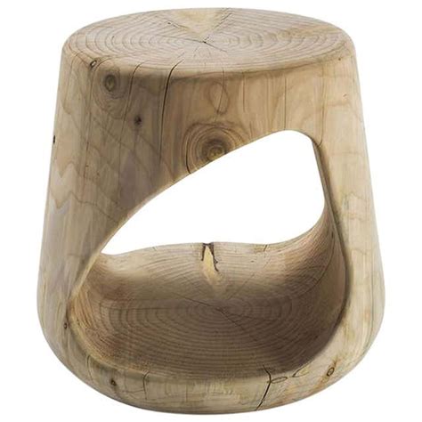 Dice Stool In Natural Solid Cedar Wood For Sale At 1stdibs Wooden Dice Stool Dice Stools