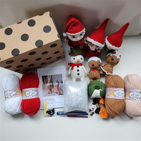 Crochet Kit Beginner Crochet Kit Christmas Crochet Kit Etsy