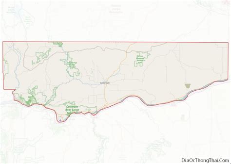 Map Of Klickitat County Washington Thong Thai Real