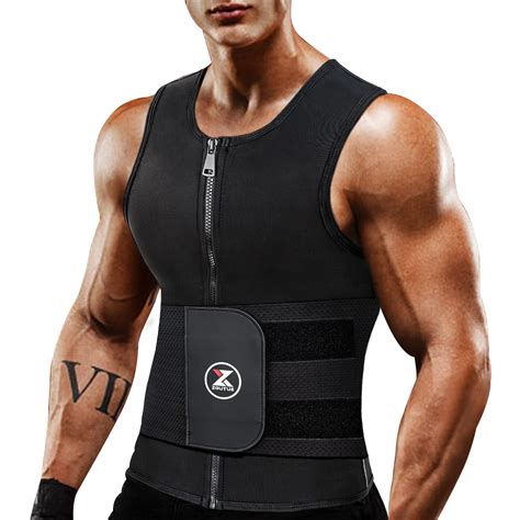 Sweat Vest For Men Sauna Suit Neoprene Waist Trainer With Zipper