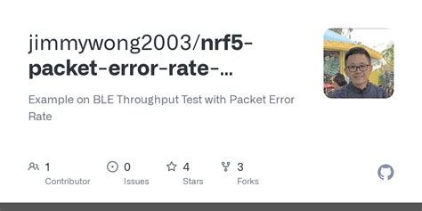 Github Jimmywong2003nrf5 Packet Error Rate Measurement On Ble Connection Example On Ble