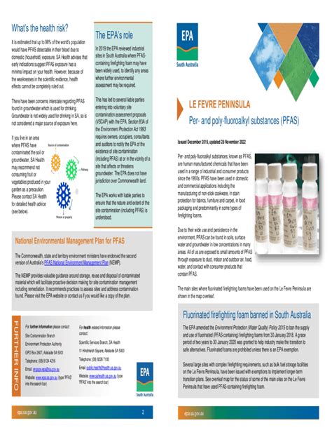 Fillable Online Le Fevre Peninsula Pfas Fact Sheet Fax Email Print