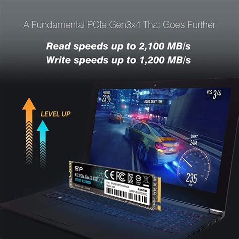 Silicon Power 256GB - NVMe M.2 PCIe Gen3x4 2280 SSD - Northwest Computers