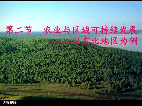 【地理】鲁教版必修3 第四单元 第二节 农业与区域可持续发展——以东北地区为例 课件word文档在线阅读与下载无忧文档
