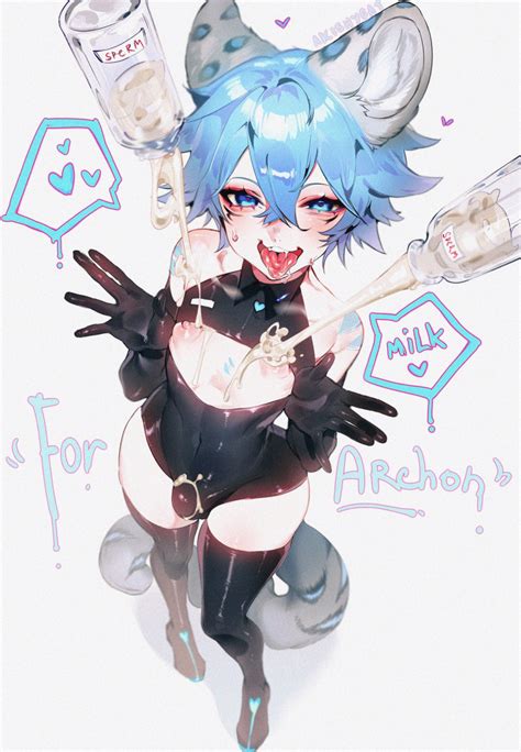 Rule 34 Ahe Gao Akishycat Archon Eclipse Black Clothing Blue Eyes