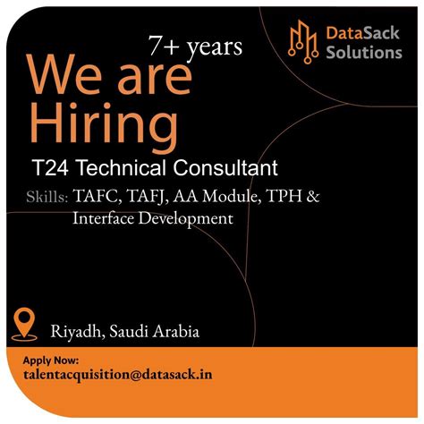 Datasack Solutions On Linkedin Wearehiring Datasacksolutions Saudiopenings Riyadh