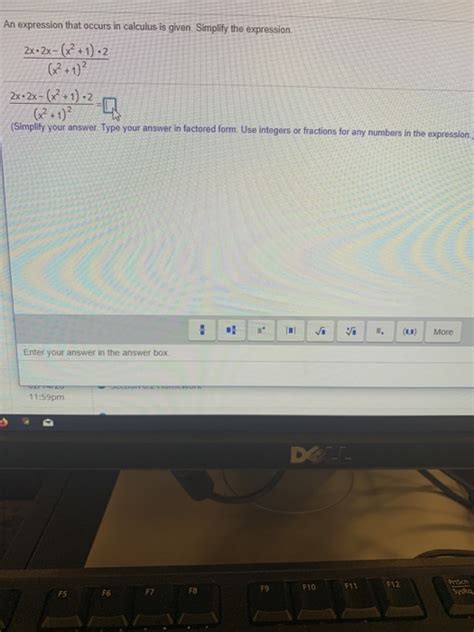 solved an expression that occurs in calculus is given