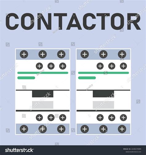 Electrical Panel Mcb Timer Contactor Plc Stock Vector Royalty Free