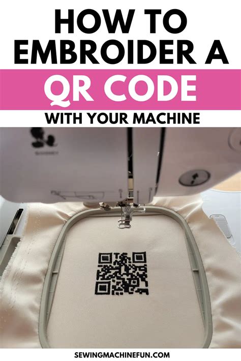 How To Embroider A QR Code