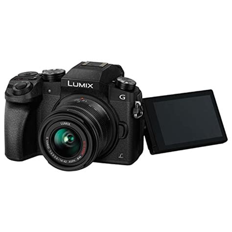 Panasonic Lumix G7 Mirrorless Camera With 14 42mm Lens Black Led Video Light Microphone
