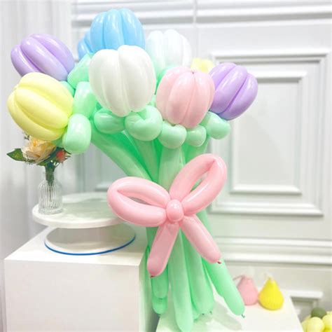 생일 요술풍선 장미 데이지 튤립 풍선꽃다발 이벤트 풍선 아이디어스