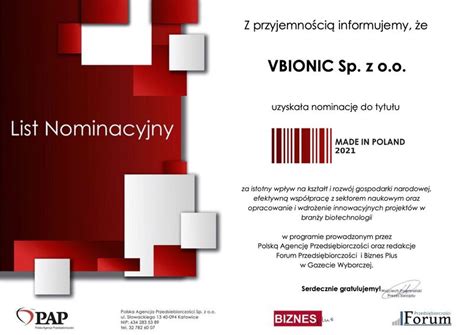 Vbionic On Linkedin Our Work Has Been Noticed And Weve Been Nominated
