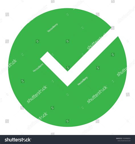 Checkmark Tick Green Checkbox Vote Symbol Stock Vector Royalty Free 1928488859 Shutterstock
