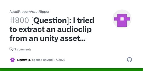 Question I Tried To Extract An Audioclip From An Unity Asset Bundle