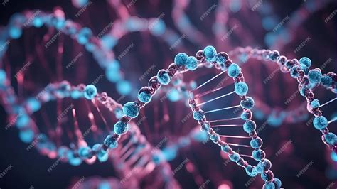 Premium Photo Dna Molecule 3d Render 3d Illustration Scientific Background