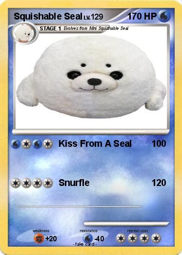Pokémon Squishable Seal Kiss From A Seal My Pokemon Card
