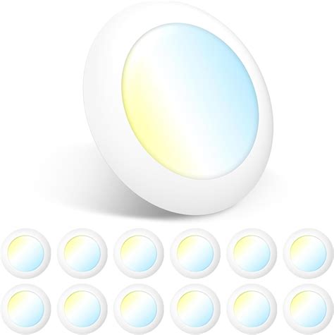 Amico 12 Pack 56 Inch Led Disk Lights Dimmable Flush Mount Ceiling