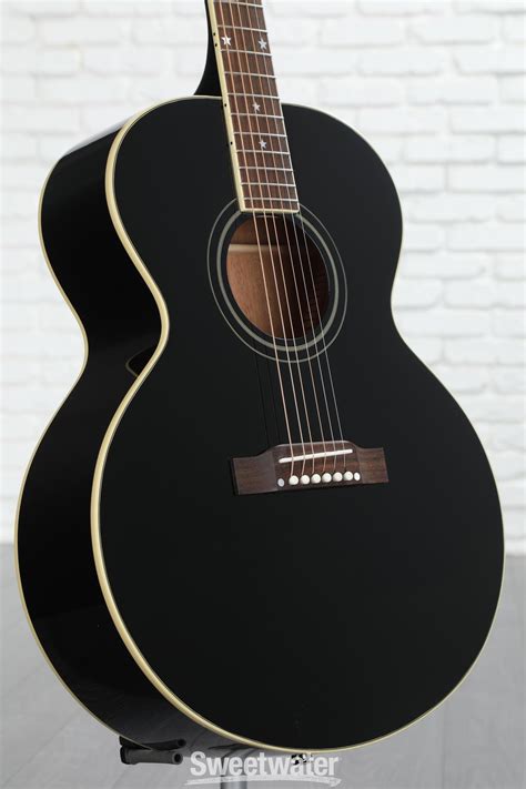 Epiphone J 180 Ls Acoustic Electric Guitar Ebony Sweetwater